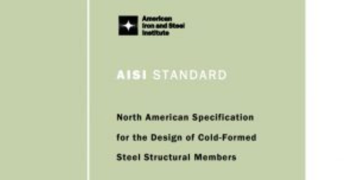 RISA | Cold-Formed Steel Design Codes Update