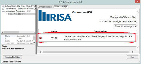 Application Interface - RISAConnection