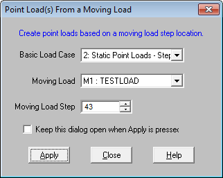 Loads - Moving Loads