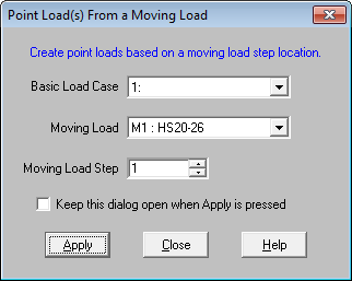 Loads - Moving Loads