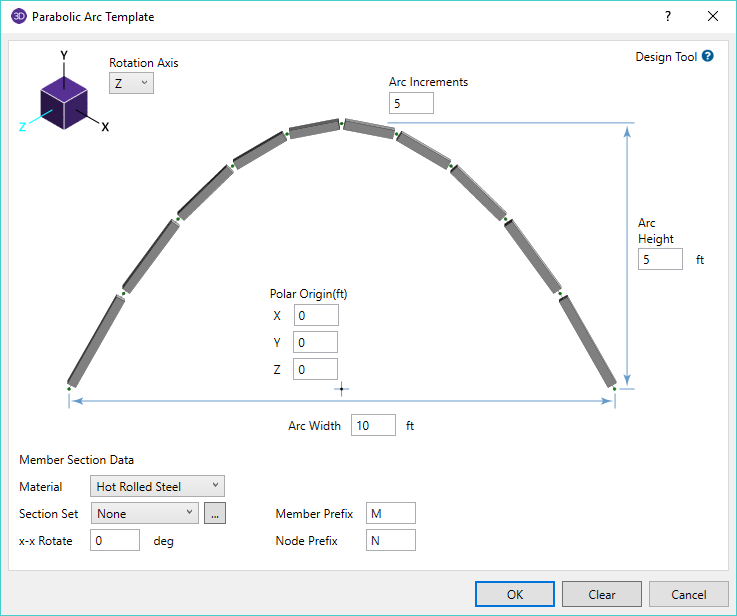 Parabolic Arc Generation