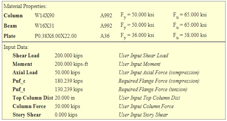 Design Checks for Moment Connections