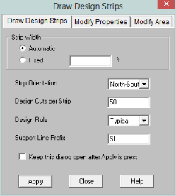 Elevated Slabs - Design Strip Modeling