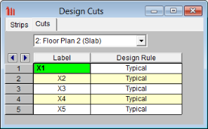 Elevated Slabs - Design Strip Modeling